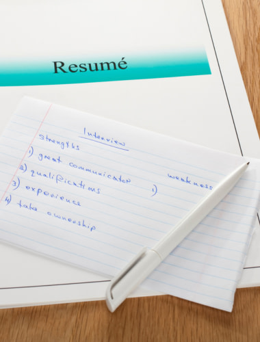 Can you bring notes into a job interview?